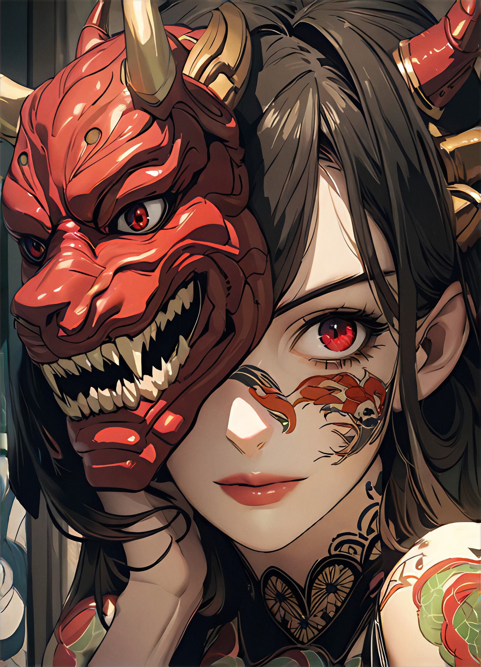 Ghost Mask Girl | A1.art