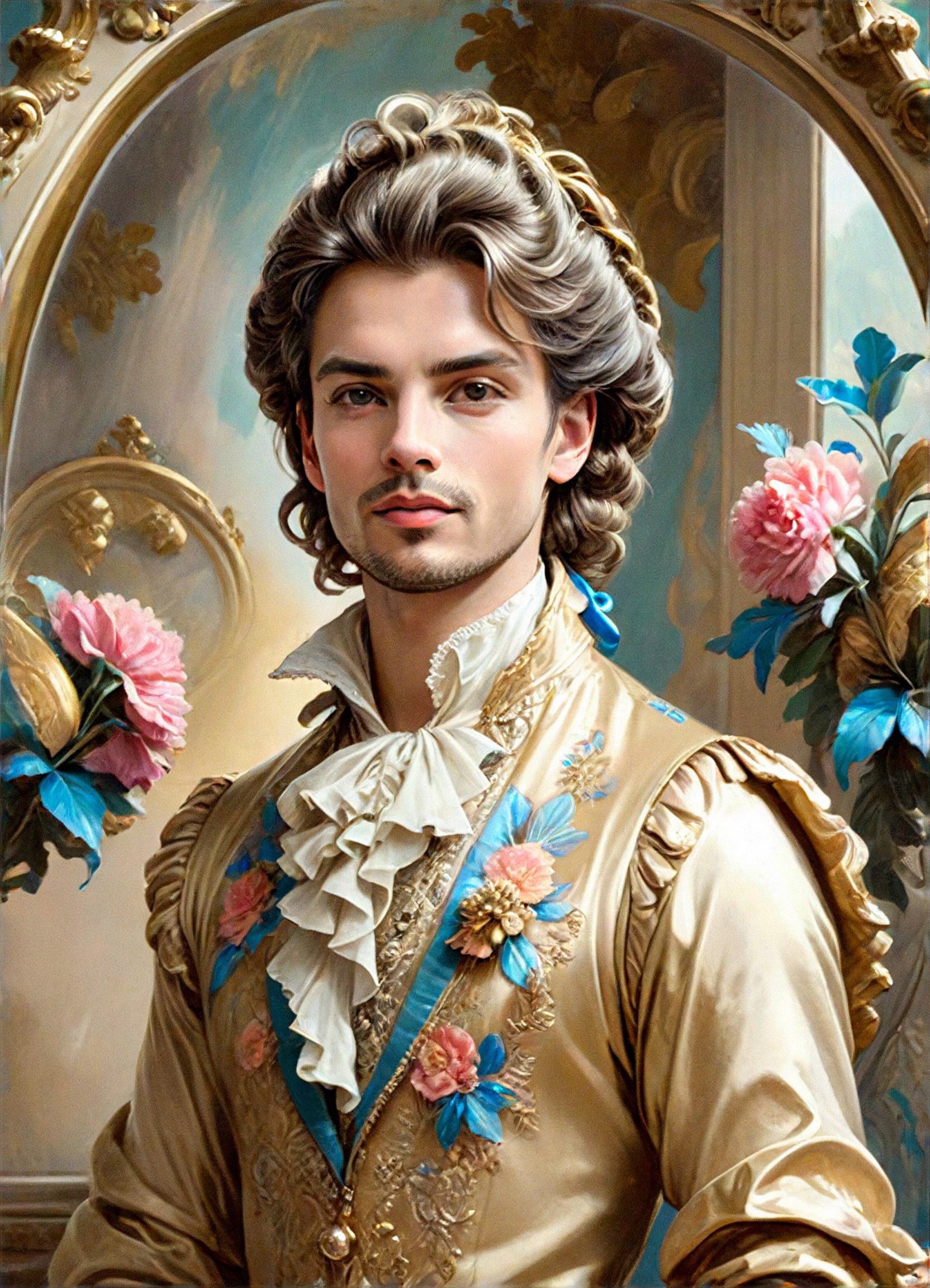 Rococo Portrait of Gentleman | A1.art
