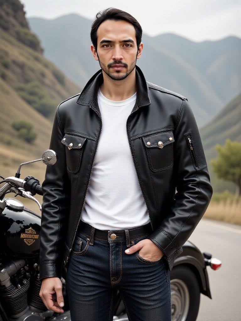 Transform Your Look to a Modern Biker Style Instantly | a1.art