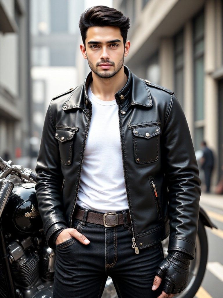 Transform Your Look to a Modern Biker Style Instantly | a1.art
