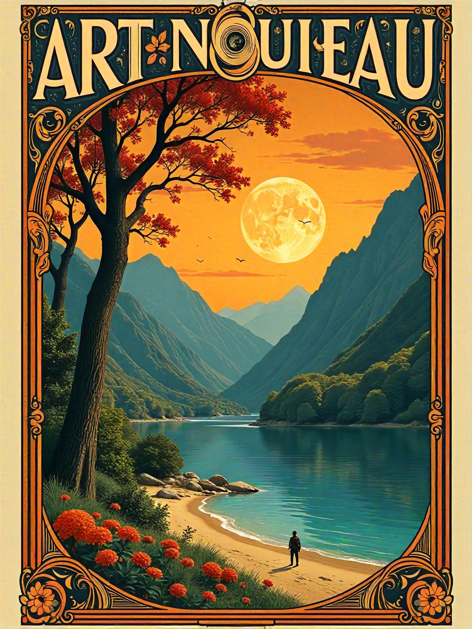 Art Nouveau Poster Generator | Master, Realism Style Converter | a1.art