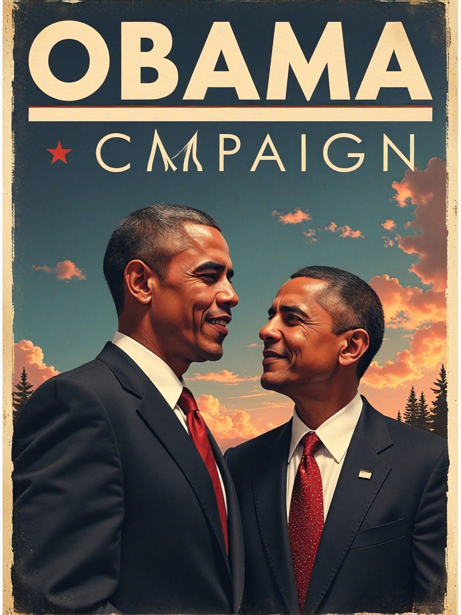 Obama Campaign Poster Generator | Realism, Master | a1.art