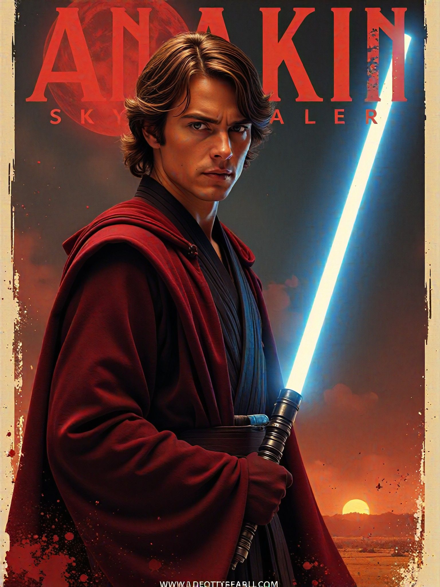 Anakin Skywalker Poster Generator | Master, Realism Style Converter ...