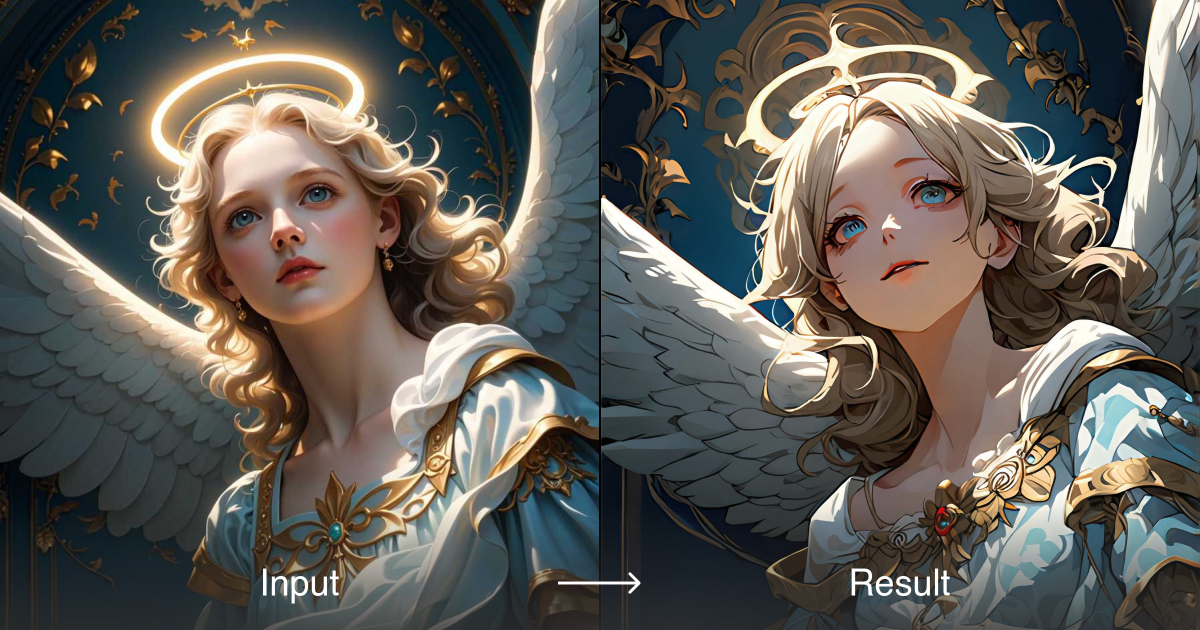 Transform Your Photos to Stunning Angelic Art Styles | a1.art