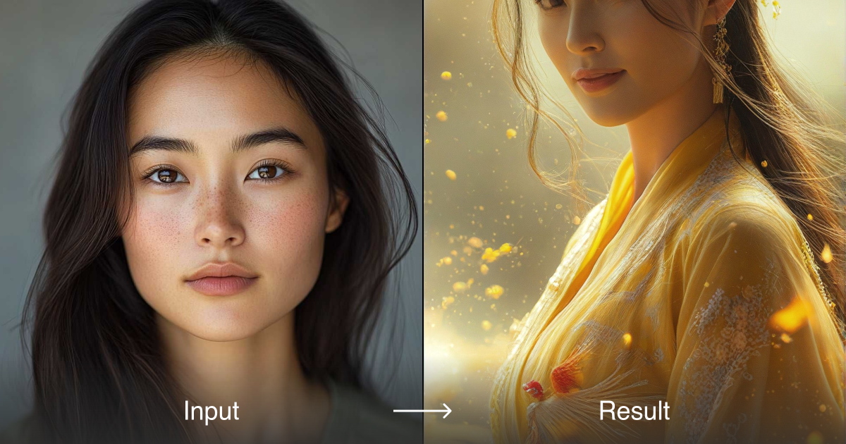 Transform Portraits to Stunning Traditional Style Effortlessly | a1.art