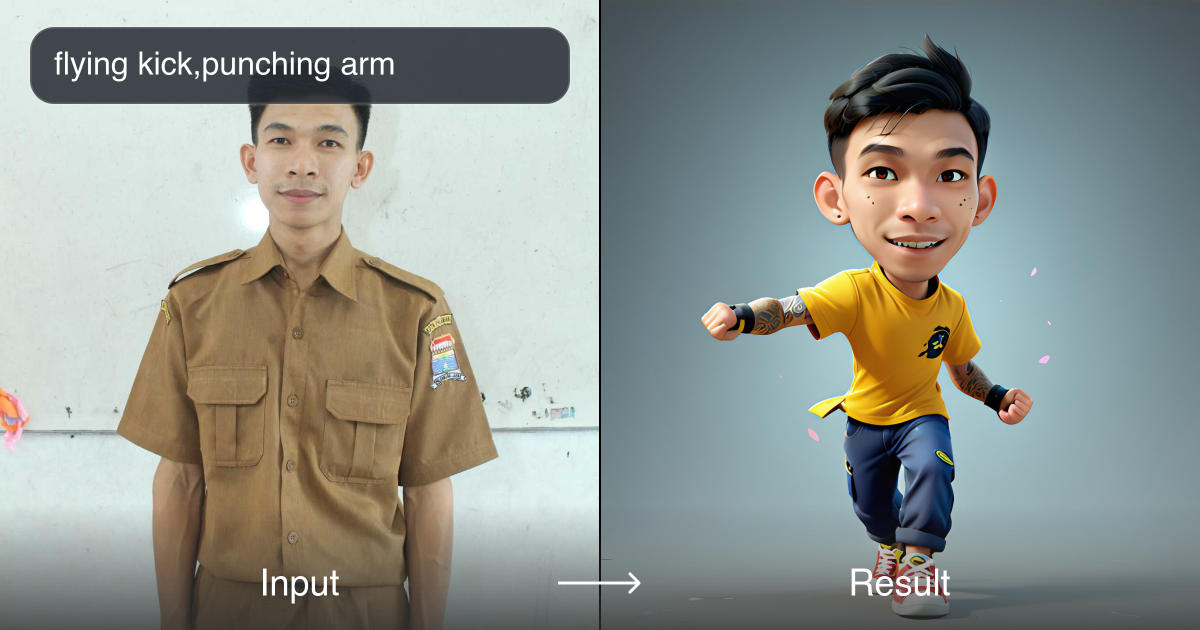 Convert Your Photo to a Dynamic Animated Character Instantly | a1.art