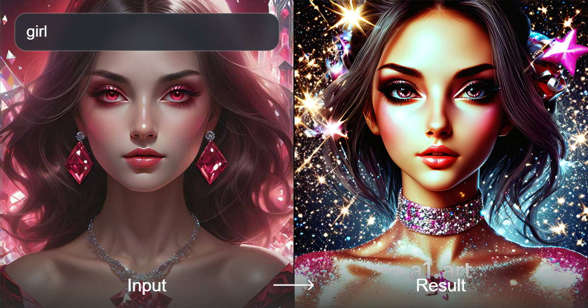 Transform Modern Photos into Fantasy Sparkle Images | a1.art