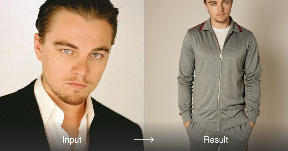 Free Generate Your Virtual Try on Gucci tracksuit Photos Online | a1.art