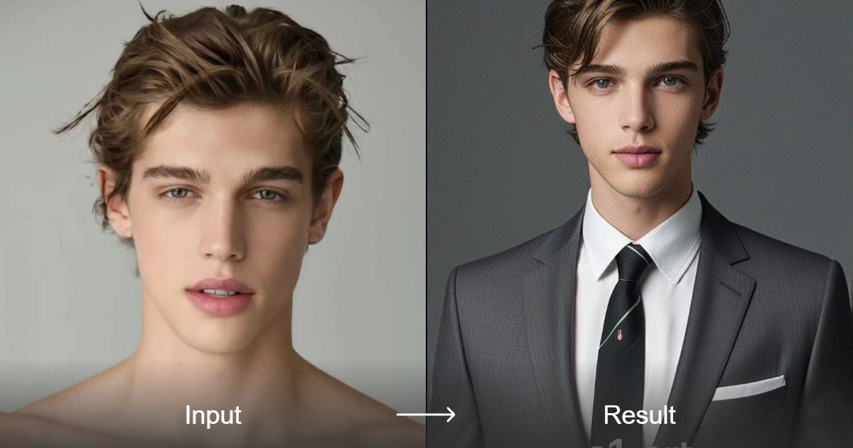Transform Casual Look to Dapper Suit Effortlessly with a1.art | a1.art