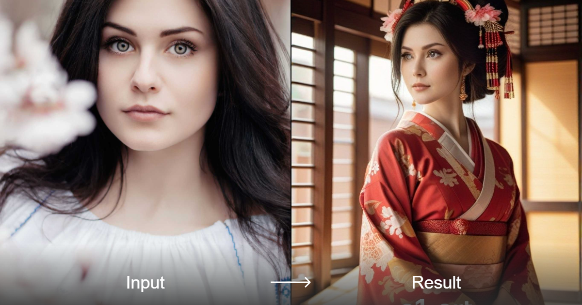 "When you become a Japanese courtesan" Style Converter | a1.art