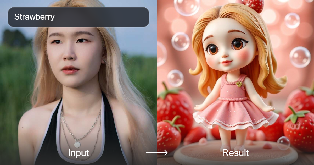Fruit World Style Converter - 3D, Master, Cute Mode, Toy Images | a1.art