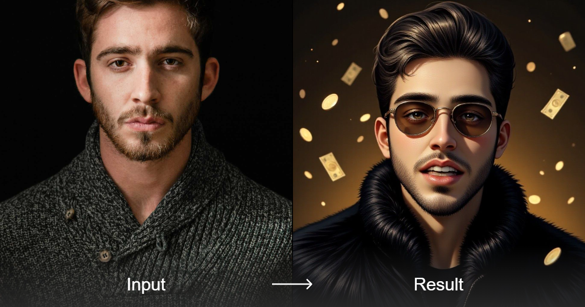 Rich Man Avatar Style Converter | A1 Art | a1.art