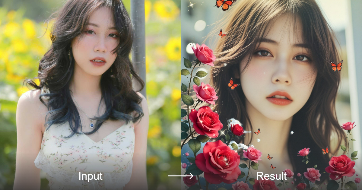 Red Rose Portrait | a1.art