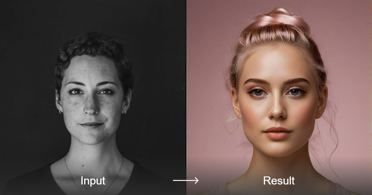 Rose Gold Hair Filter for Professional Photorealistic Portraits | a1.art